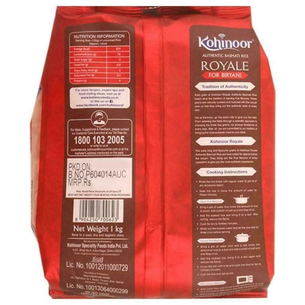 Kohinoor Royale Basmati Rice 1 kg - JioMart