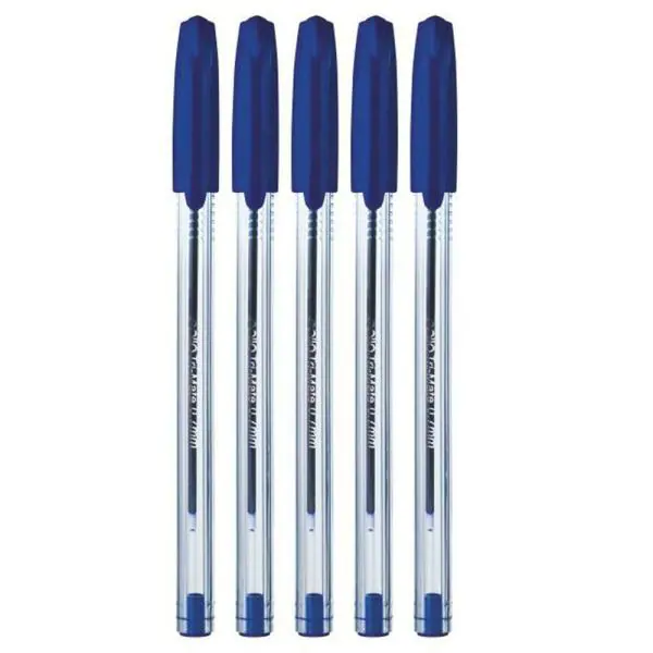 Bic Cello 0.7 mm Tri-Mate Blue Ballpoint Pen (Pack of 5) - JioMart