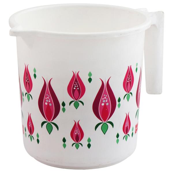 Polyset Flora White & Pink Printed Plastic Mug 1.5 L - JioMart