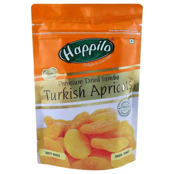 Happilo Premium Jumbo Dried Turkish Apricots 200 g - JioMart