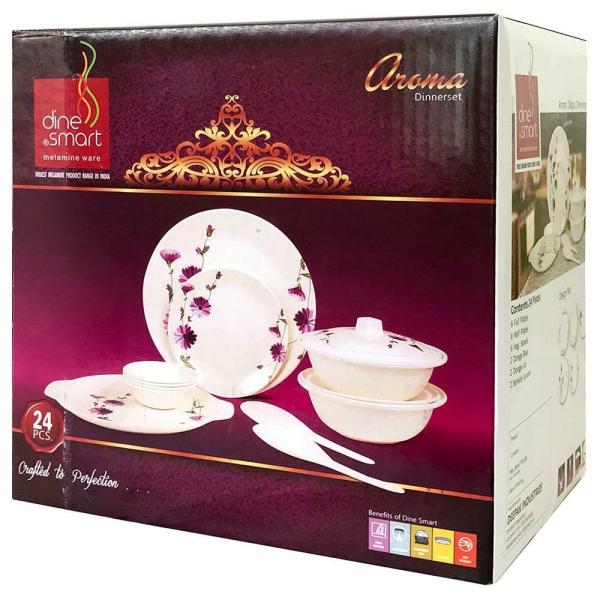 Dinesmart Aroma Melamine Dinner Set (24 pcs) - JioMart
