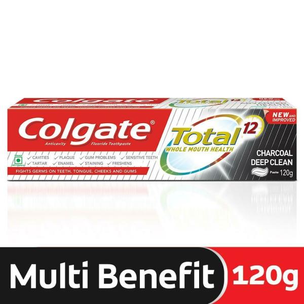 Colgate Total Charcoal Deep Clean Toothpaste 120 g - JioMart