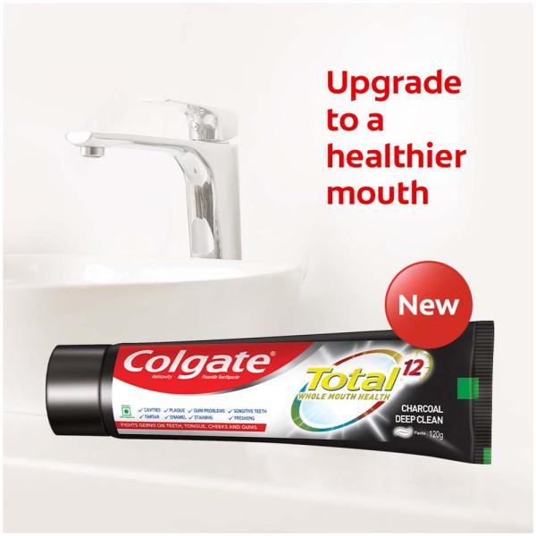 Colgate Total Charcoal Deep Clean Toothpaste 120 g (Pack of 2) - JioMart