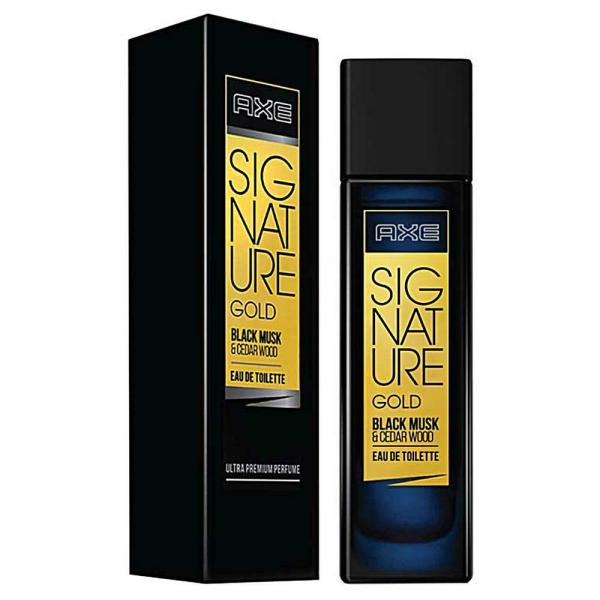 Axe Signature Gold Black Musk & Cedar Wood EDT Perfume for Men 80 ml ...
