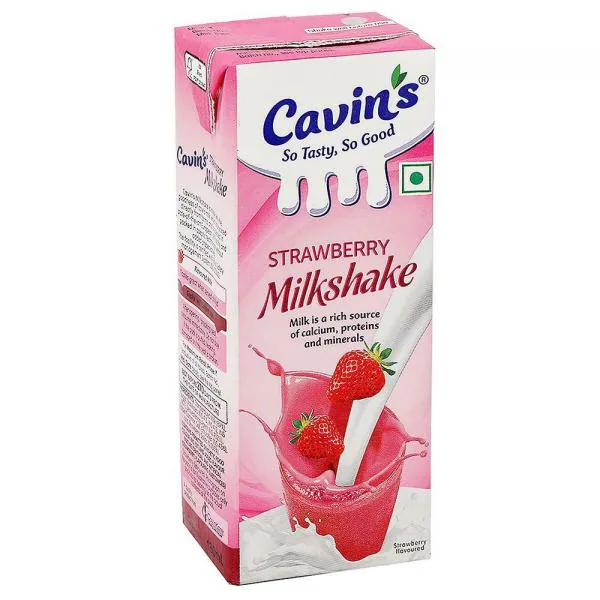 Cavin's Strawberry Milkshake 180 ml (Tetra Pak) - JioMart