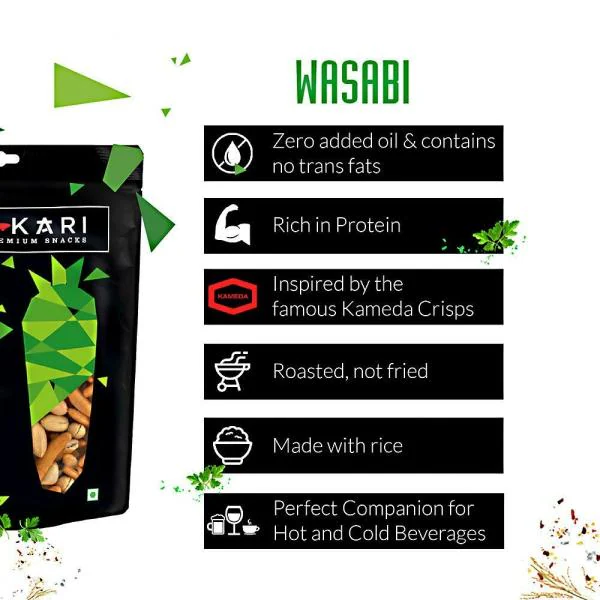 Kari Kari Wasabi Snacks 135 g - JioMart