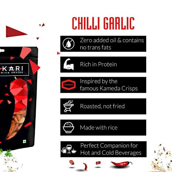 Kari Kari Chilli Garlic Snacks 135 g - JioMart