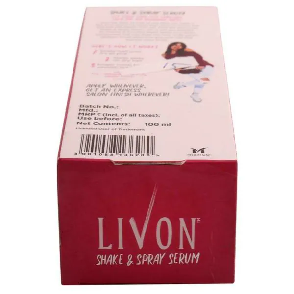 Livon Shake & Spray Hair Serum 100 ml - JioMart