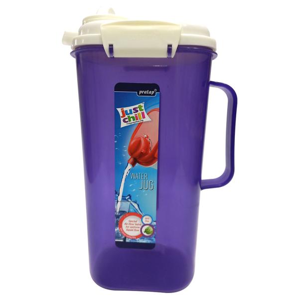 Pratap Just Chill Blue Plastic Water Jug 2 L with Lid (JC 18) - JioMart