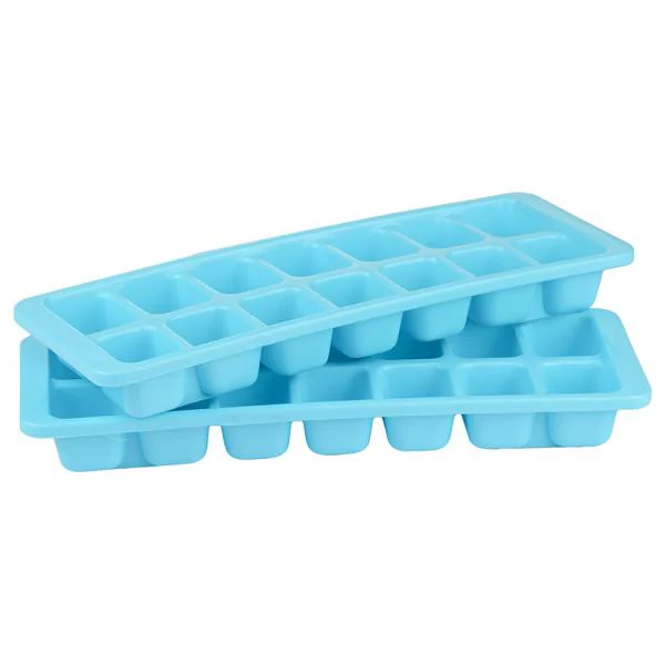 Amson Cool Stack Blue Plastic Ice Cube Container (Set of 2) - JioMart
