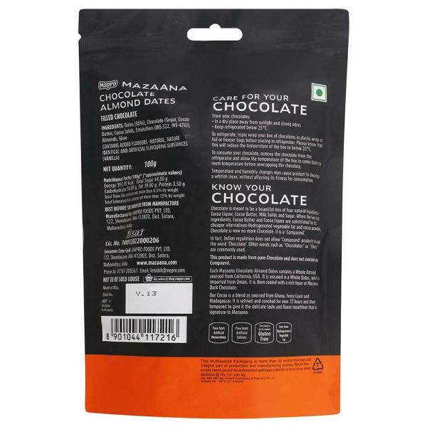 Mapro Mazaana Chocolate Almond Dates 100 g - JioMart