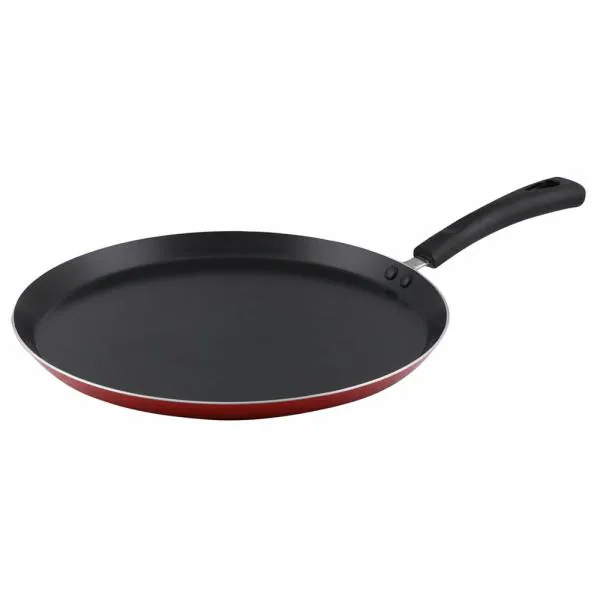 Trishna Aluminum Non-Stick Red Tava 26 cm & Fry Pan 24 cm (2 pcs) - JioMart