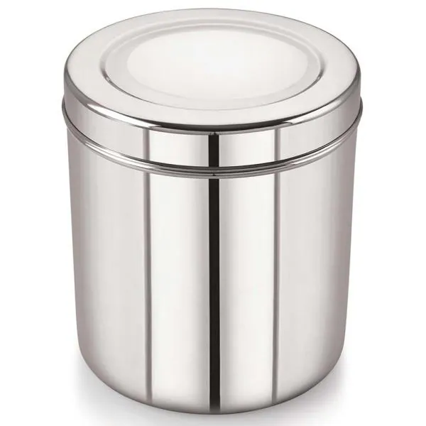 Home One Stainless Steel Ubha Dabba 18.5x15 cm (Size 14) - JioMart