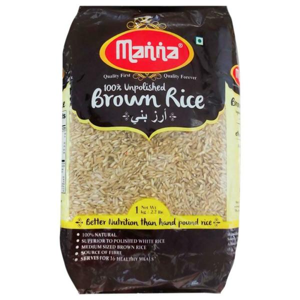Manna Unpolished Brown Rice 1 kg - JioMart