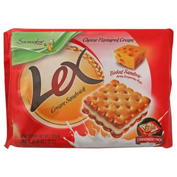Lex Cheese Cream Sandwich Biscuits 190 g - JioMart