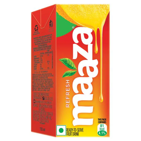 Maaza Refresh Mango Drink 135 ml - JioMart