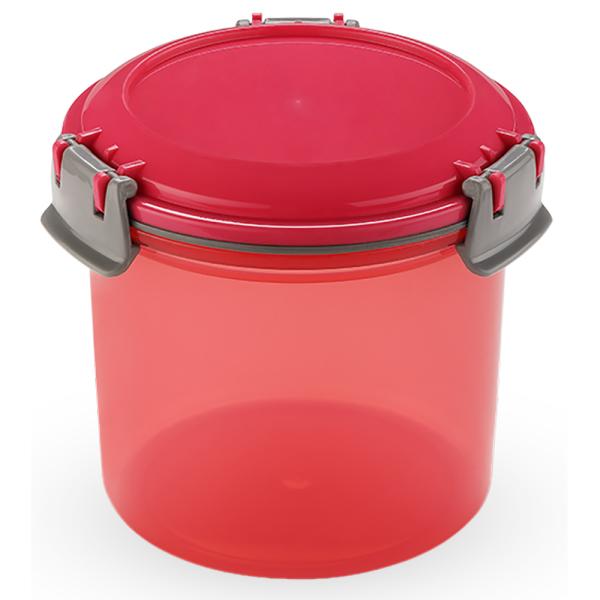 Polyset Lock It Assorted Colour Round Plastic Container 600 ml - JioMart
