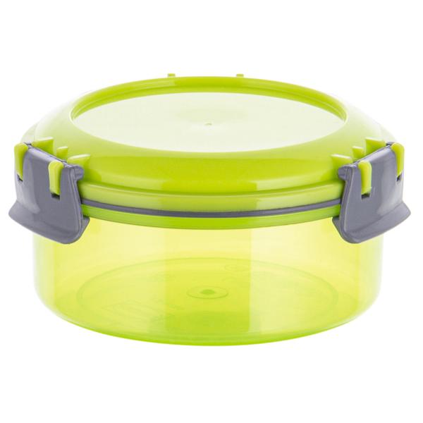 Polyset Lock It Assorted Colour Round Plastic Tiffin Box 300 ml - JioMart