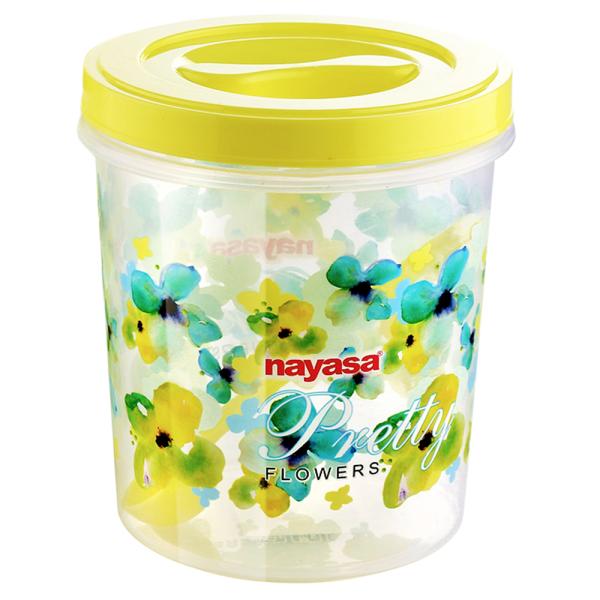 Nayasa Store In Deluxe 25 Yellow Plastic Container 1.5 L (Set of 2 ...