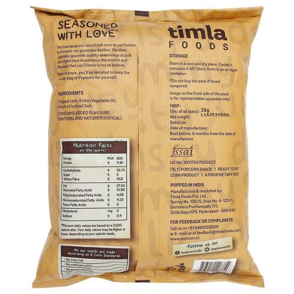 Timla Popi Corn Just Salted Popcorn 35 g - JioMart