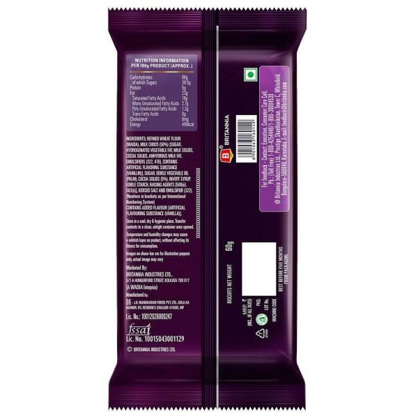 Britannia Pure Magic Deuce Milk Choco Cream Biscuits 60 g - JioMart