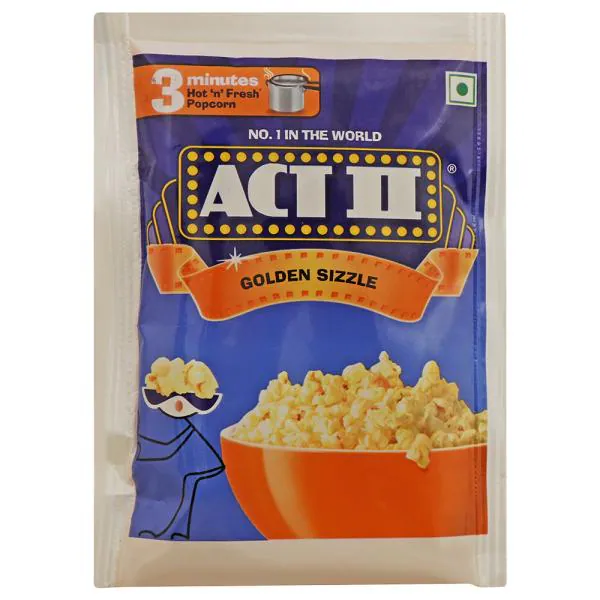 Act II Golden Sizzle Popcorn 60 g (3 pcs) - JioMart