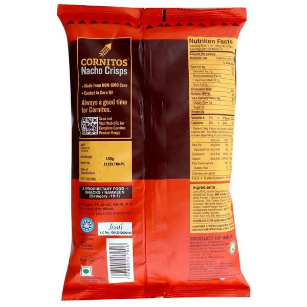 Cornitos Tikka Masala Nacho Crisps 150 g - JioMart