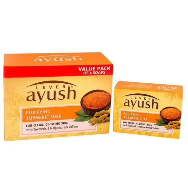 Ayush Purifying Turmeric Soap 100 g (Pack of 4) - JioMart