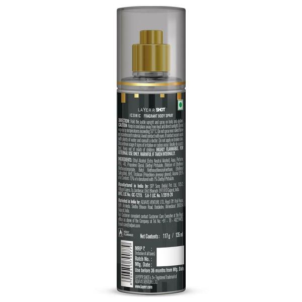 Layer'r Shot Iconic Deodorant Body Spray 135 ml - JioMart