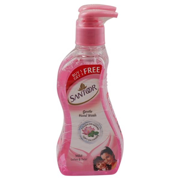 Santoor Mild Lotus & Tulsi Hand Wash 215 ml - JioMart