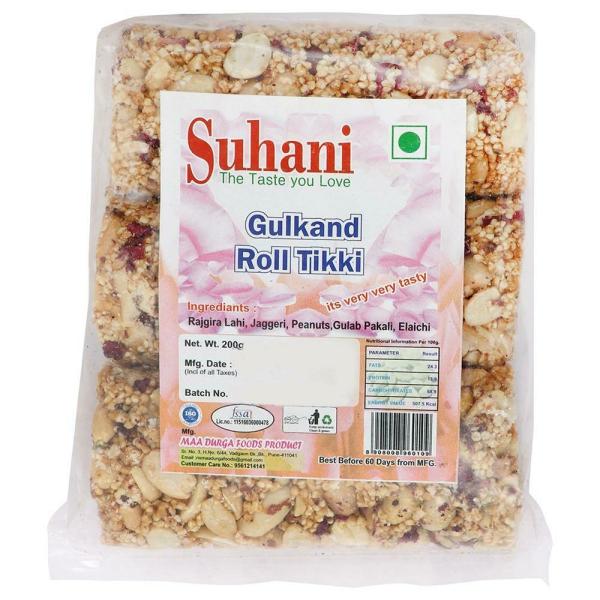 Suhani Rajgira Gulkand Roll Tikki 200 g - JioMart