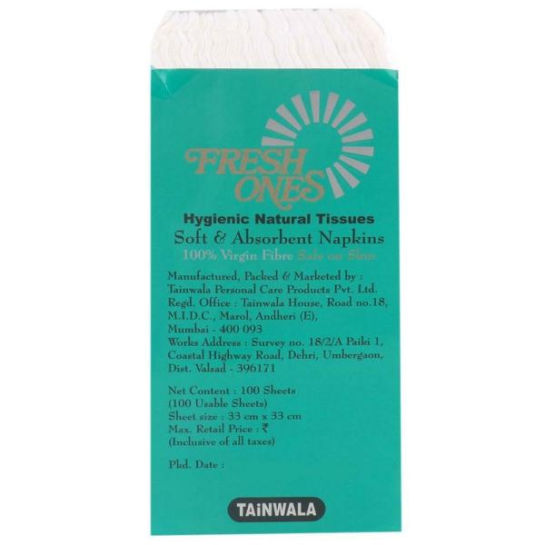 Fresh Ones Hygenic Natural Tissues 100 pcs - JioMart