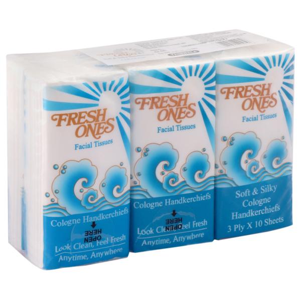 Fresh Ones Cologne Pocket Tissue 10 pcs (Pack of 6) - JioMart