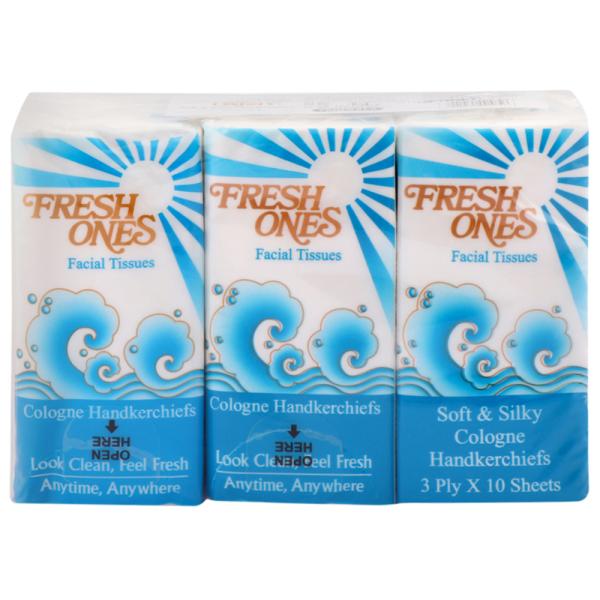 Fresh Ones Cologne Pocket Tissue 10 pcs (Pack of 6) - JioMart