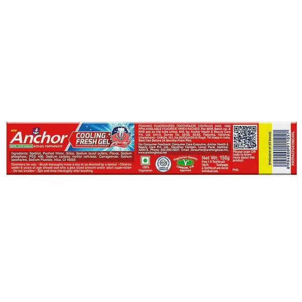 Anchor Cooling Fresh Gel Toothpaste 150 g (With Free Brush) - JioMart