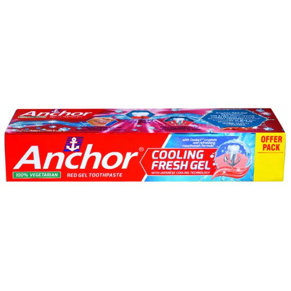 Anchor Cooling Fresh Gel Toothpaste 150 g (With Free Brush) - JioMart