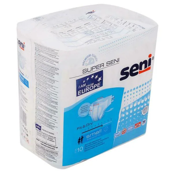 Seni Super Fit & Dry Adult Diapers (S, 22 - 31 inches) 10 count - JioMart