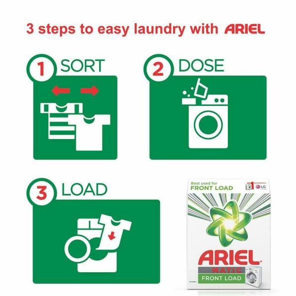 Ariel Matic Front Load Detergent Powder 3 kg - JioMart