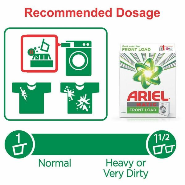 Ariel Matic Front Load Detergent Powder 3 kg - JioMart
