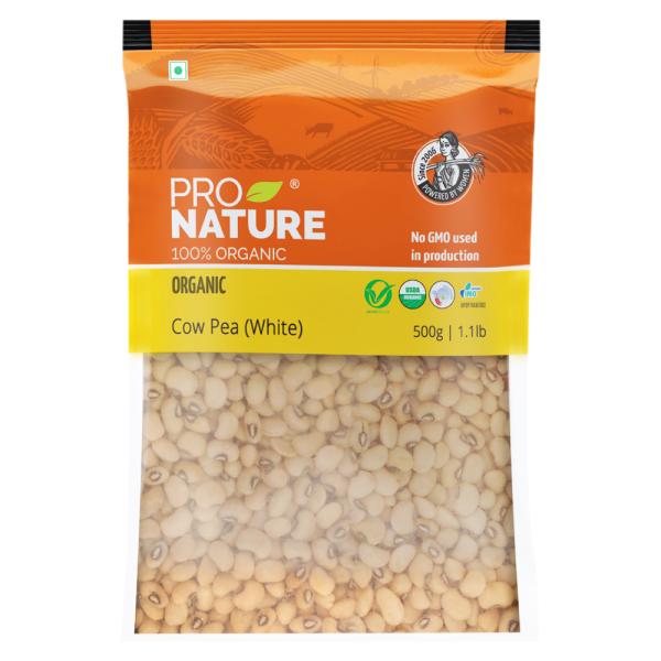 Pro Nature Organic White Cow Pea / Chawli 500 g - JioMart