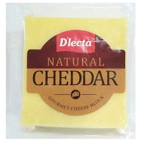D'lecta Natural Cheddar Cheese Block 200 g (Pouch) - JioMart