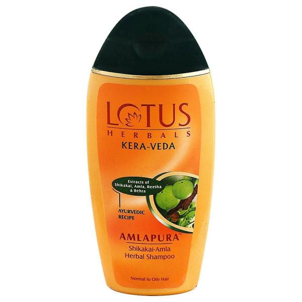 Lotus Herbals Amlapura Kera-Veda Herbal Shampoo for Normal to Oily Hair ...