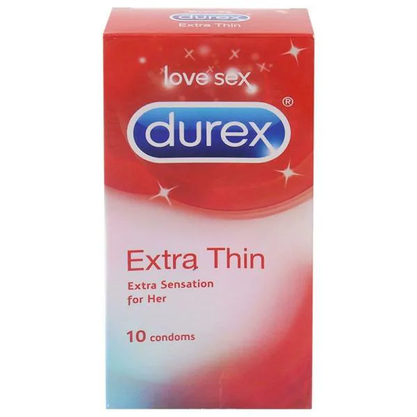 Durex Extra Thin Condoms 10 pcs - JioMart