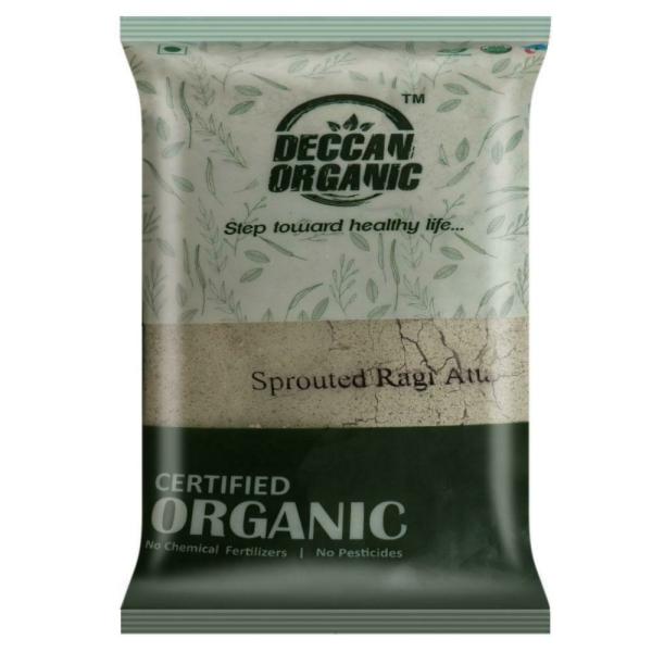 Deccan Organic Sprouted Ragi Millet Flour 500 g - JioMart