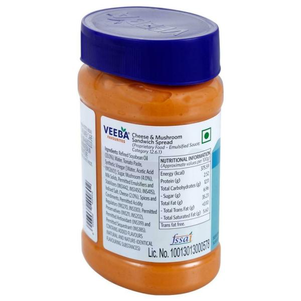Veeba Cheese & Mushroom Sandwich Spread 280 g - JioMart