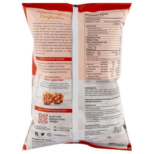 4700BC Orange Chilli Caramel Popcorn 125 g - JioMart