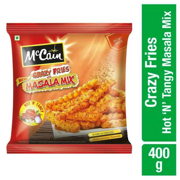 McCain Crazy Fries With Masala Mix (Hot 'N' Tangy) 400 g - JioMart