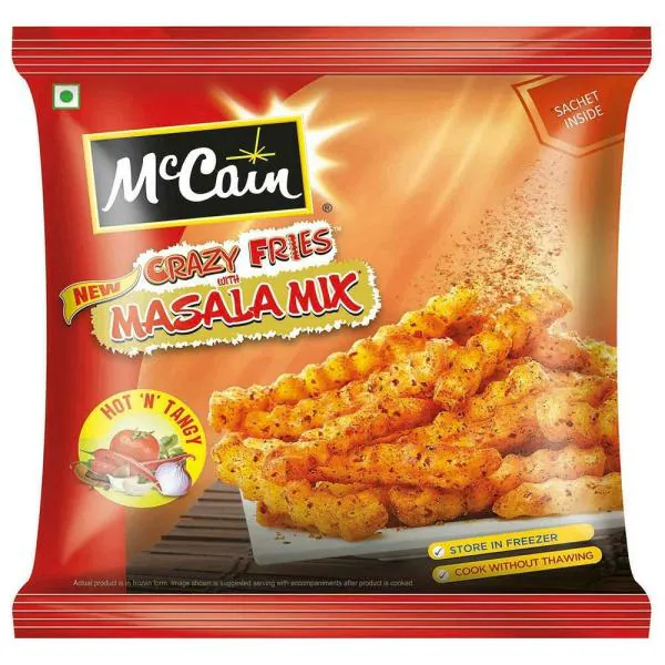 McCain Crazy Fries With Masala Mix (Hot 'N' Tangy) 400 g - JioMart