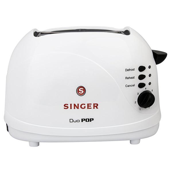 Singer Duo 2 Slice Pop Up White Toaster 700 W - JioMart