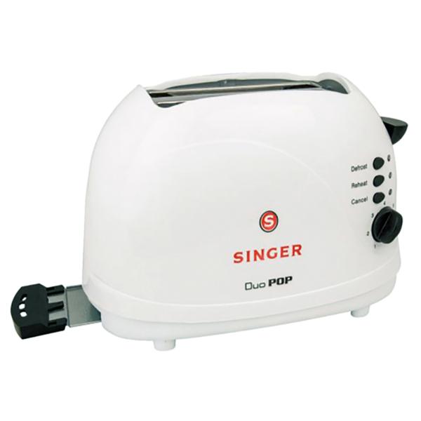 Singer Duo 2 Slice Pop Up White Toaster 700 W - JioMart